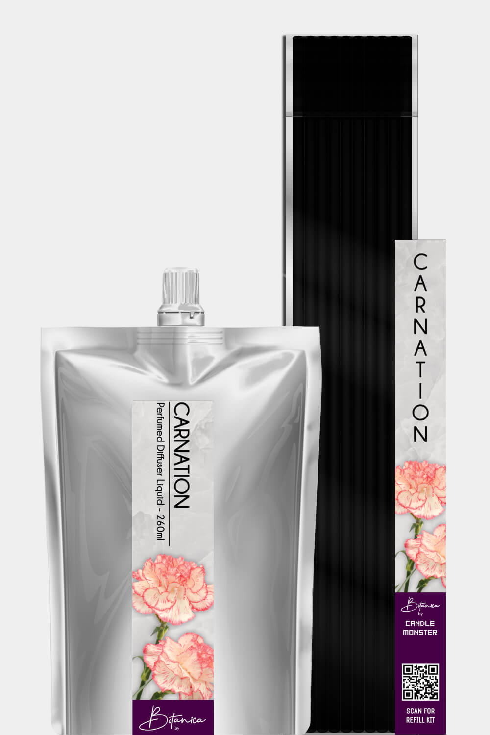 Carnation Diffuser Refill 260ml | Candle Monster Diffusers