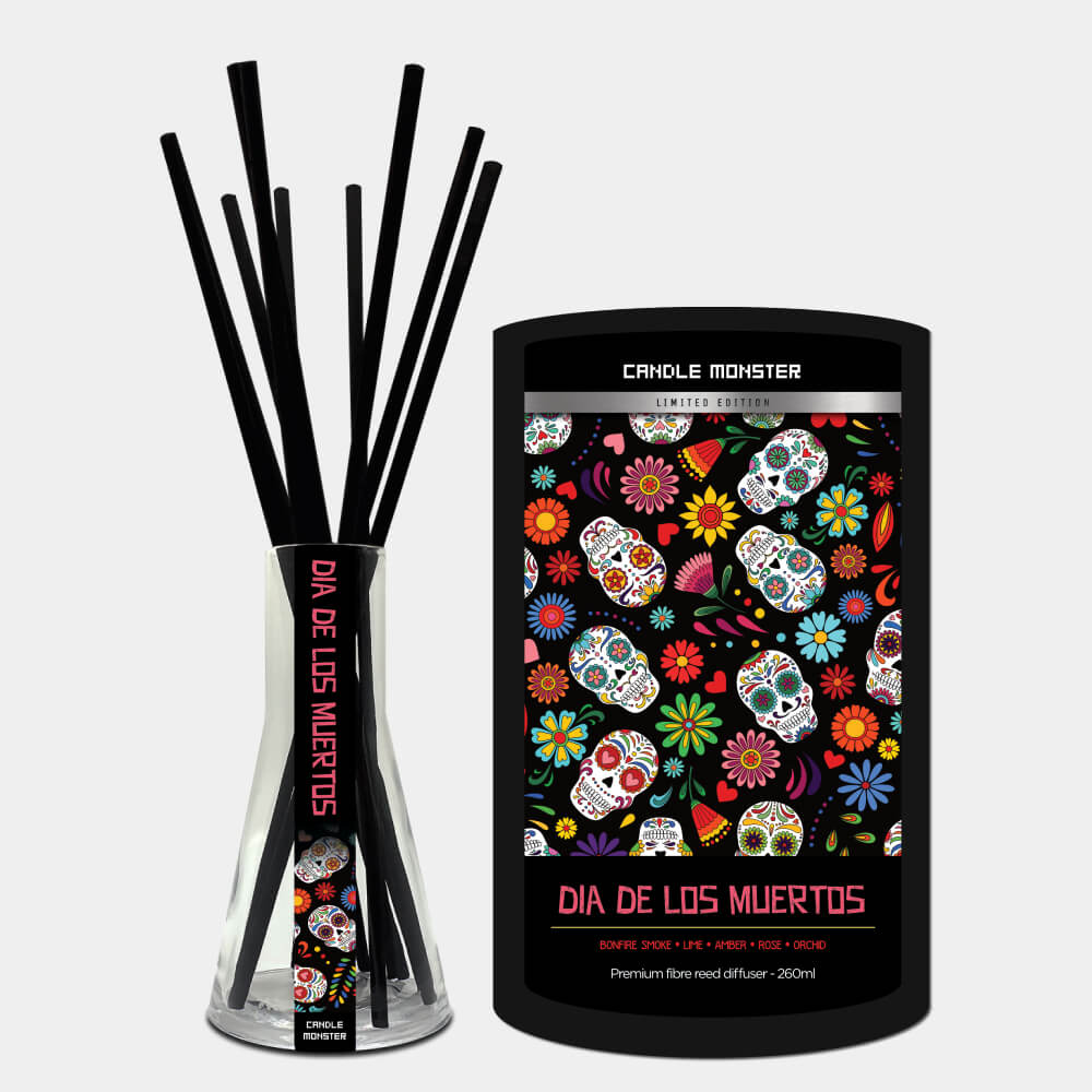 Dia de los Muertos Premium Fibre Reed Diffuser - 260ml – Candle Monster