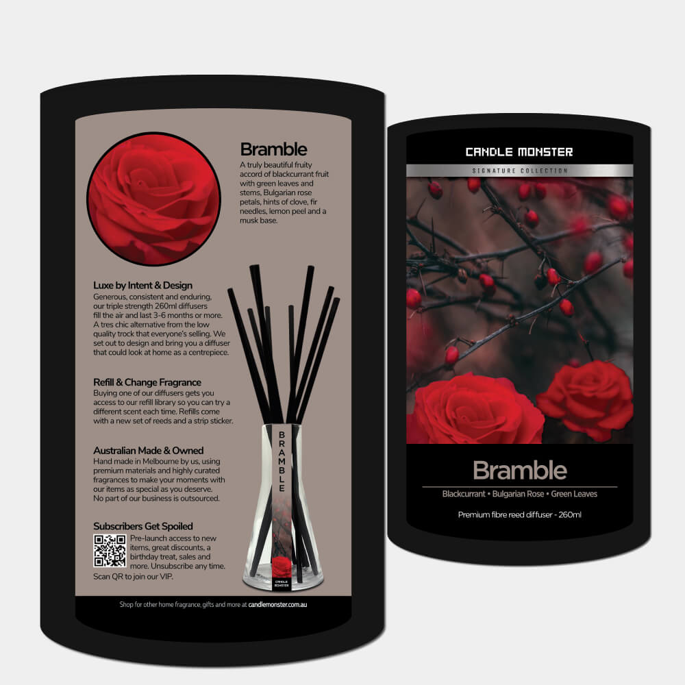 Bramble Premium Fibre Reed Diffuser - 260ml – Candle Monster