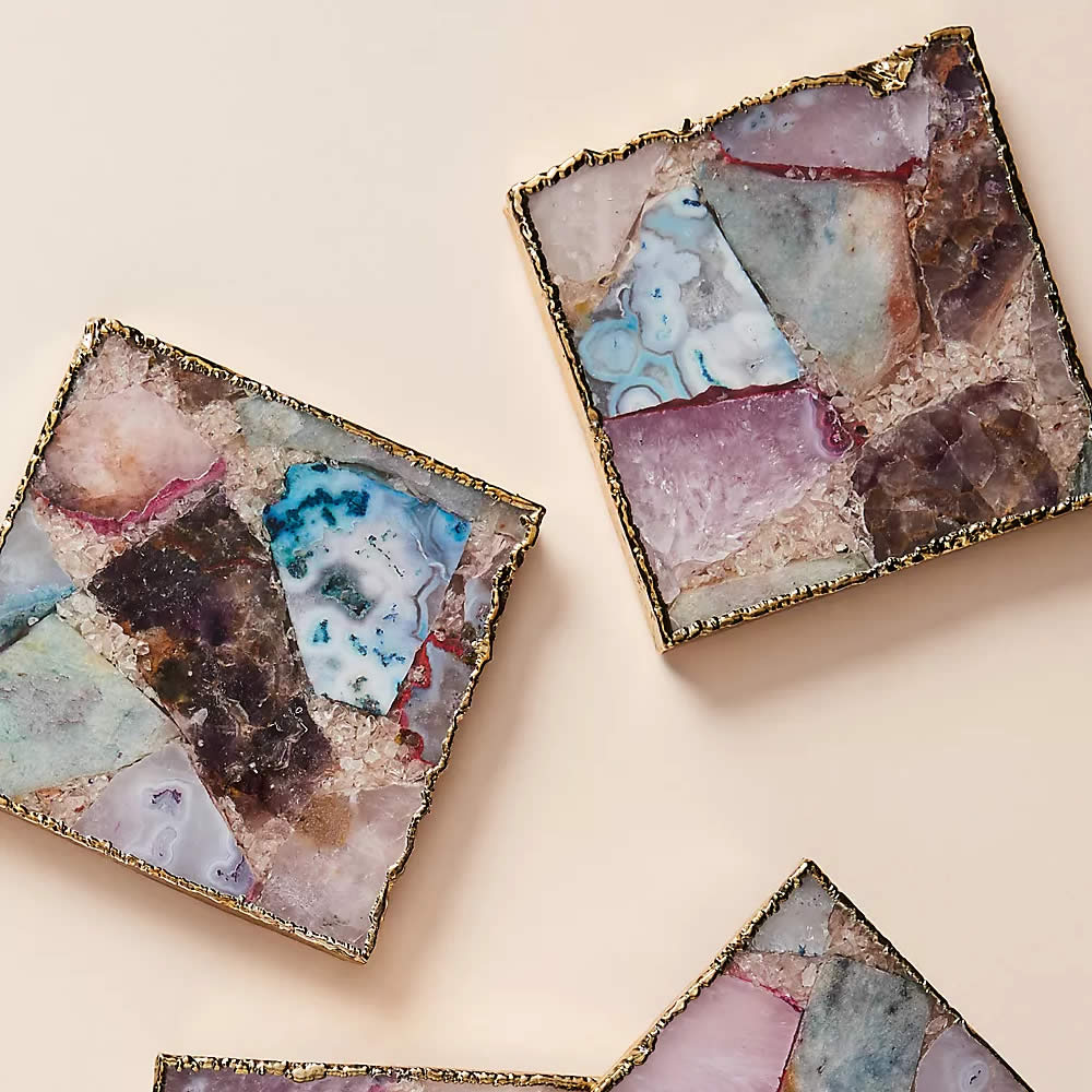 Composite Agate Candle Coaster – Candle Monster