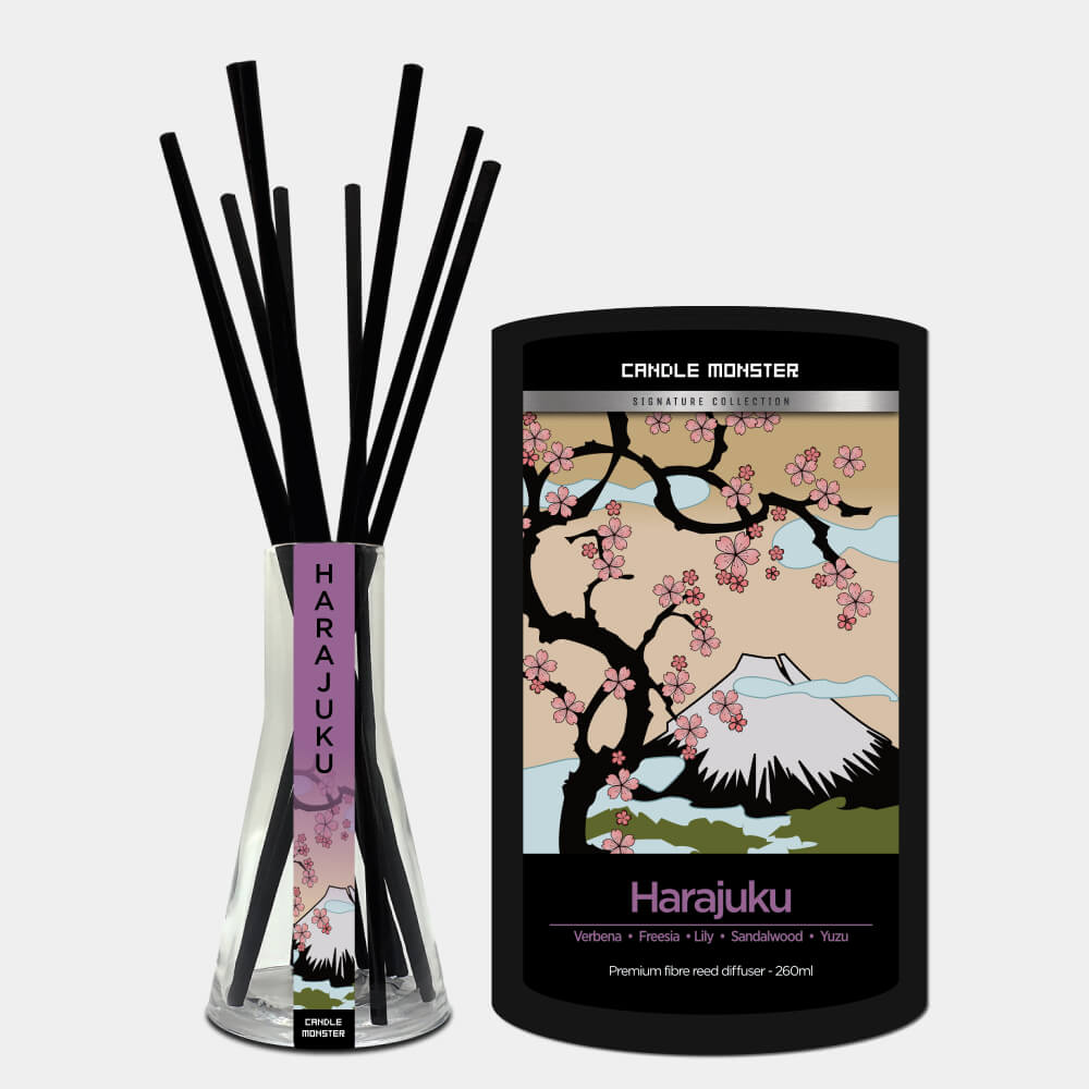 Harajuku Premium Fibre Reed Diffuser - 260ml – Candle Monster