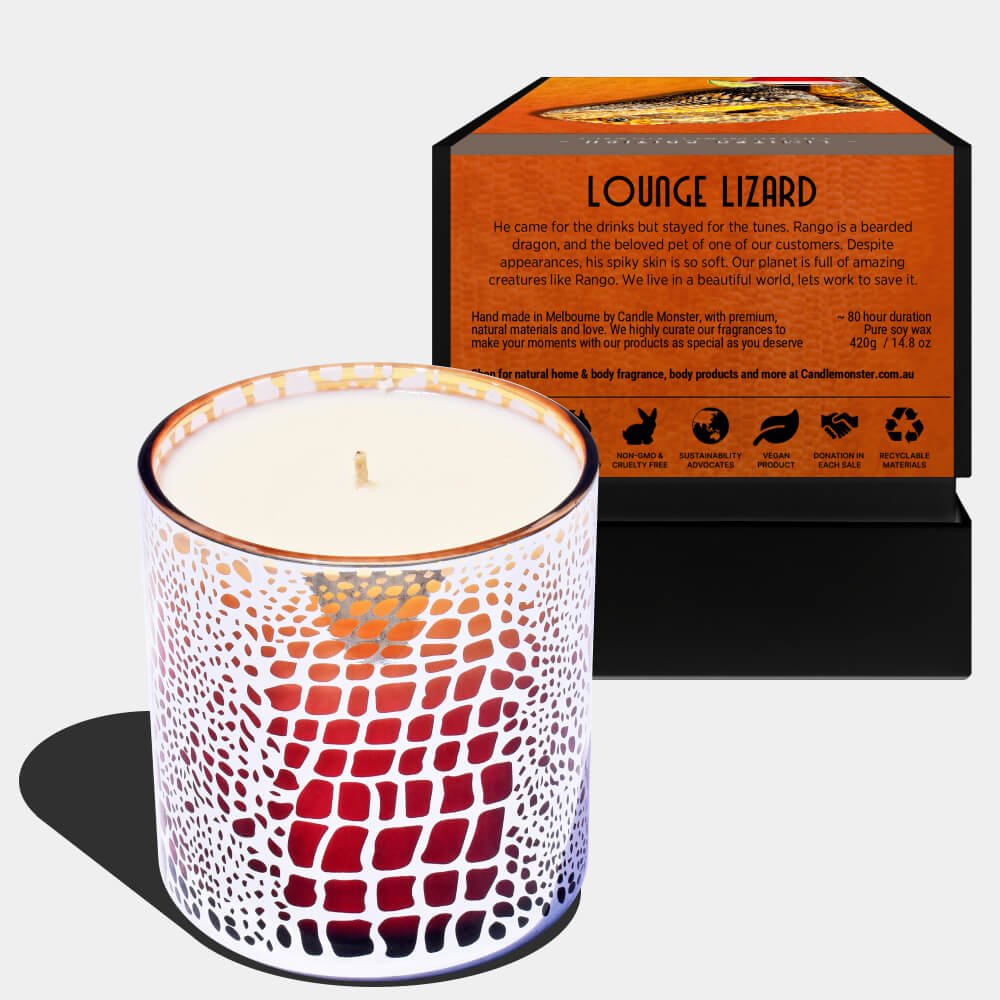 LTD Edition: Lounge Lizard - 420g Extra Large Soy Candle | Candle Monster