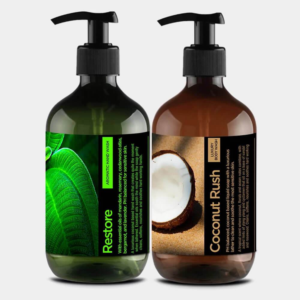 Luxury Duo for Her: Restore Handwash & Coconut Rush Bodywash – Candle ...